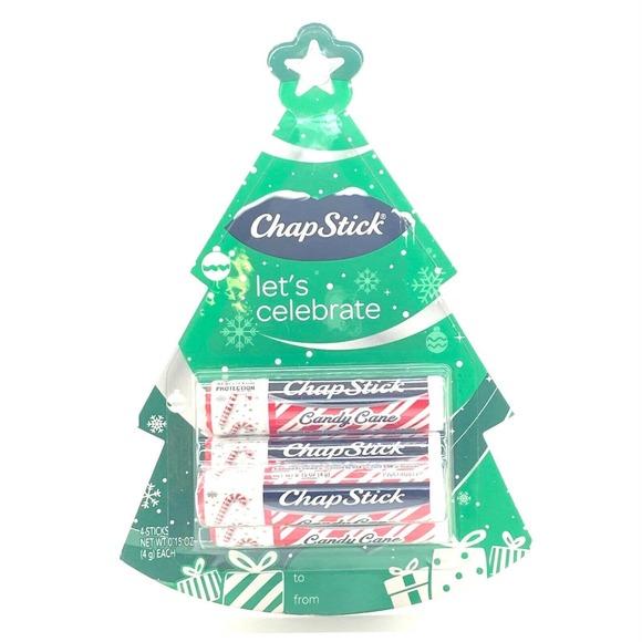 Chapstick | Makeup | Chapstick Holiday Tree Lip Balm Candy Cane Flavor ...